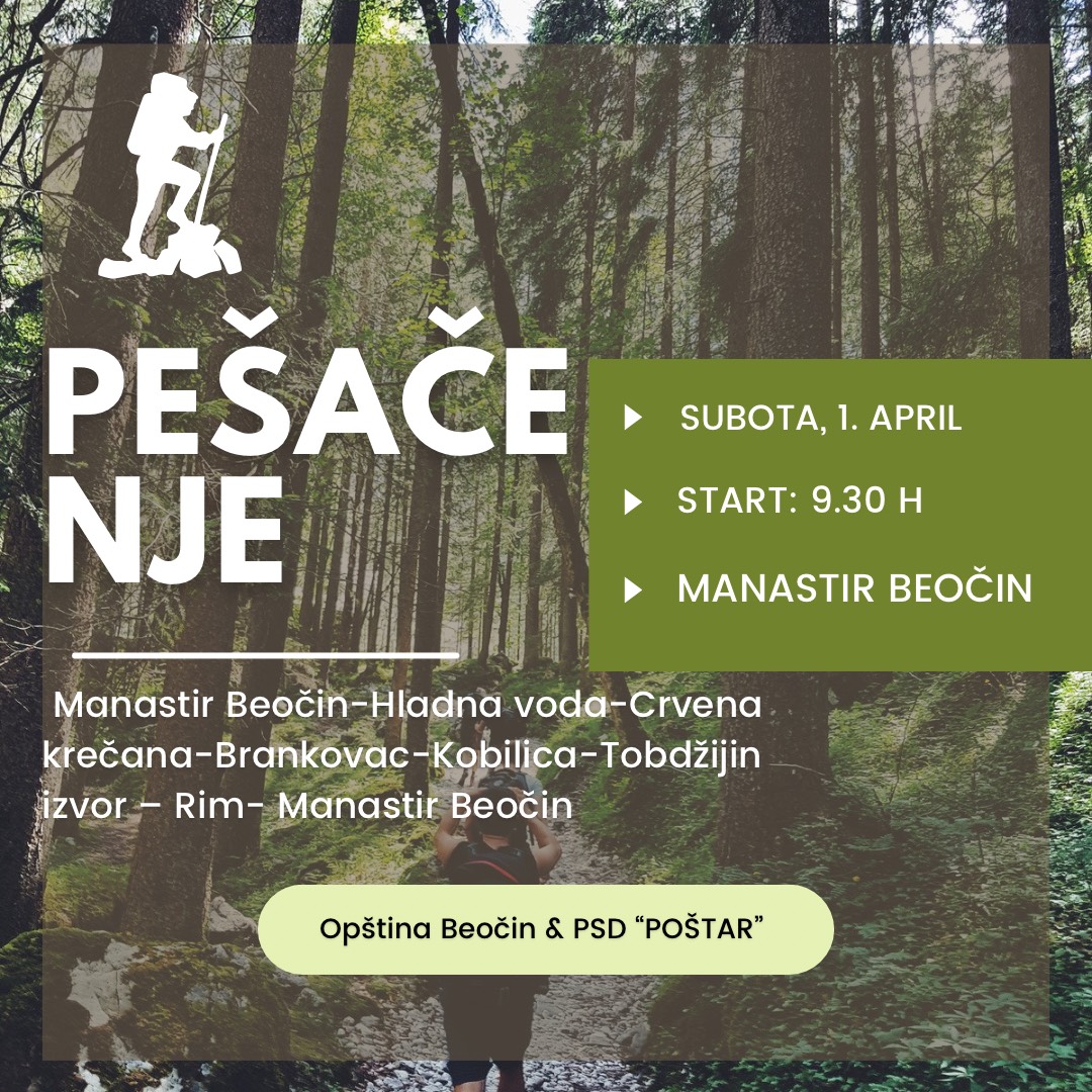 U subotu pešačka rekreativna tura na Fruškoj gori kod Beočina - Sremske ...